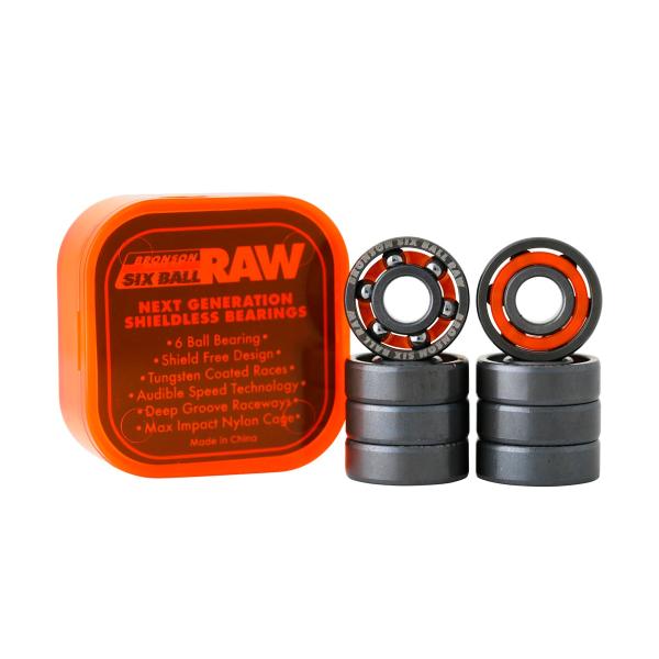 BRONSON BEARING ブロンソンベアリング RAW 6-BALLスケートボード スケボー ベアリング