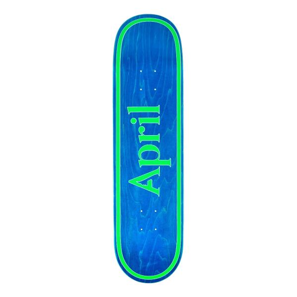 APRIL エイプリル OG LOGO BLUE/GREEN 8.0スケートボード スケボー デッキ