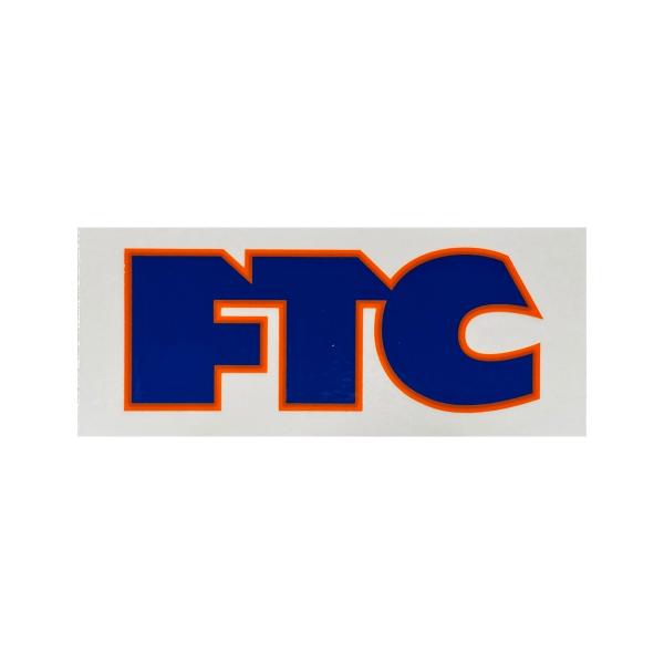 FTC エフティーシー FTC LOGO SMALL NEVY/ORANGE/CLEARエフティーシー スケートボード スケボー ステッカー シール