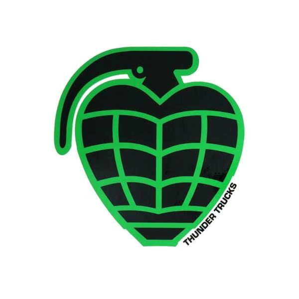 THUNDER サンダー GRENADE SMALL BLACK/GREEN スケートボード スケボー ステッカー シールステッカー シール