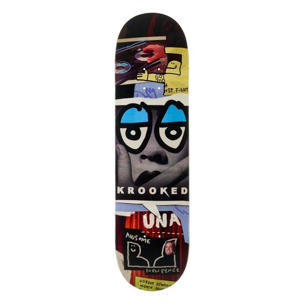 KROOKED クルキット UNA NONSENCE 8.28 スケートボード スケボー デッキスケートボード デッキ