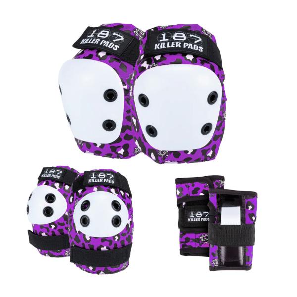 ONEEIGHTSEVEN ワンエイトセブン 187 KILLER PADS Jr パッドセット ( STAAB PURPLE )スケートボード プロテクター