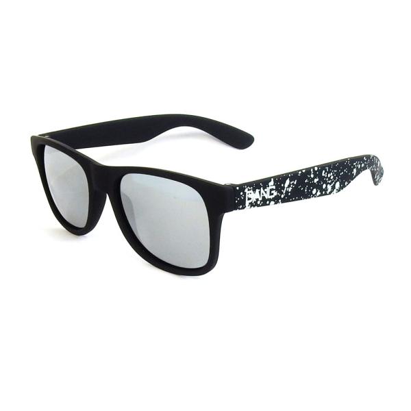 DANGSHADES ダン シェイディーズ LOCO Black with White Splash x Chrome Mirror Polarized (偏光レンズ) U1288-C01S01 サングラス