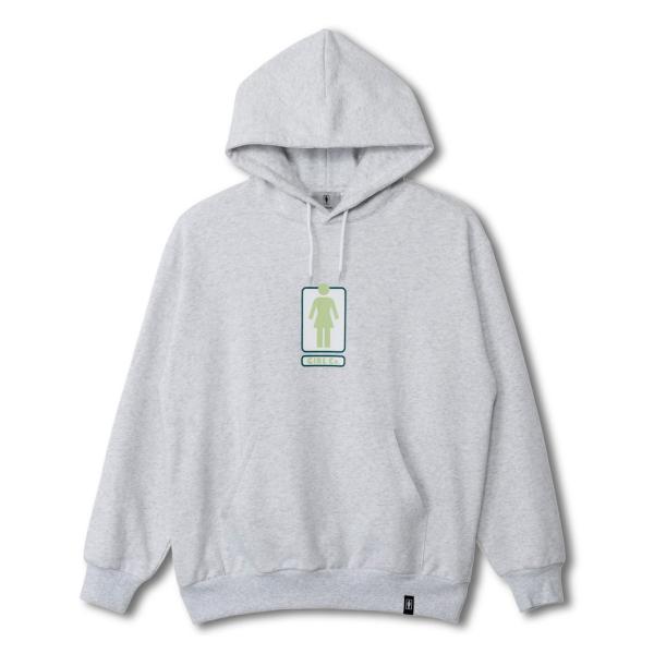 GIRL ガール 93TIL LOVERS HOOD (ASH) スケートボード スケボー メンズトップス フード フーデイー パーカー