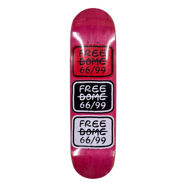 FREEDOME フリーダム STACKED LOGO (RED/BLACK/WHITE) TEAM 8.125 スケートボード スケボー デッキスケートボード デッキ