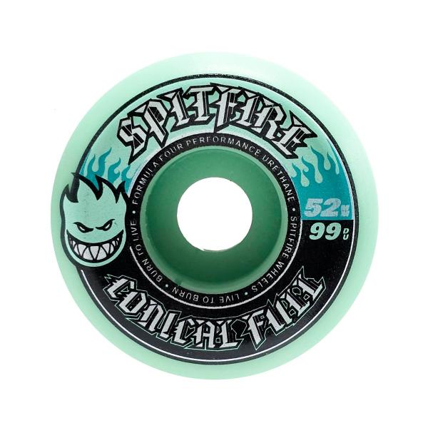 SPITFIRE スピットファイア F4 99 CONICAL FULL TEAL 52mm スケートボード スケボー ウィールスケートボード ウイール