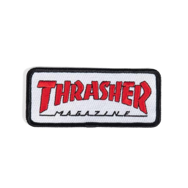 THRASHER スラッシャー OUTLINED PATCHスケートボード スケボー パッチ ワッペン