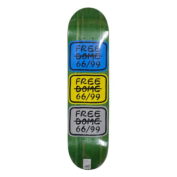 FREEDOME フリーダム STACKED LOGO GREEN (BLUE/YELLOW/GRAY) TEAM 8.0 スケートボード スケボー デッキスケートボード デッキ