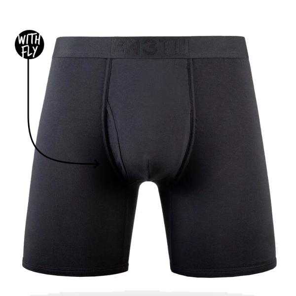 MYPAKAGE BNETH マイパッケージ ベニス ボクサーパンツ CLASSIC WITH FLY BOXER BRIEF (BLACK/BLACK) 前開き XS( 27インチ〜29インチ ) アンダーウェア