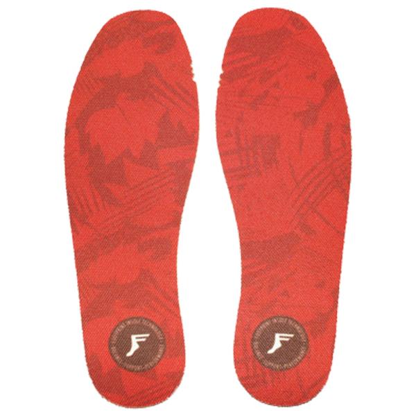 FOOTPRINT INSOLES フットプリントインソール KINGFOAM FLAT INSOLES CUTTING TYPE RED CAMO 5mm インソール スケートボード スケボー インソール 中敷き