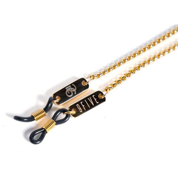 9FIVE ナインファイブ 24k Gold Box Chain Eyewear Lanyardサングラス