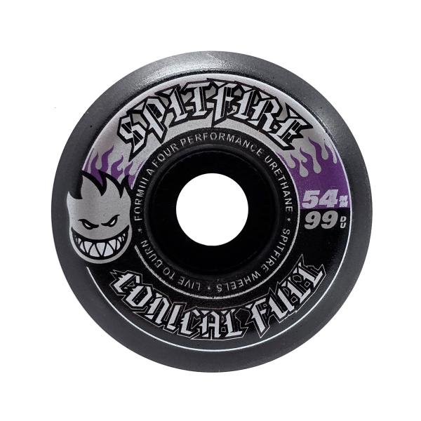 SPITFIRE スピットファイア F4 99 CONICAL FULL BLACK 54mm スケートボード スケボー ウィールスケートボード ウイール