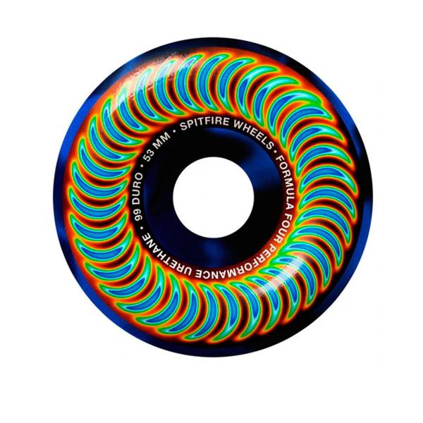 SPITFIRE スピットファイア F4 99 CLASSIC RADIOACTIVE BLACK/BLUE SWL 53mmスケートボード ウイール