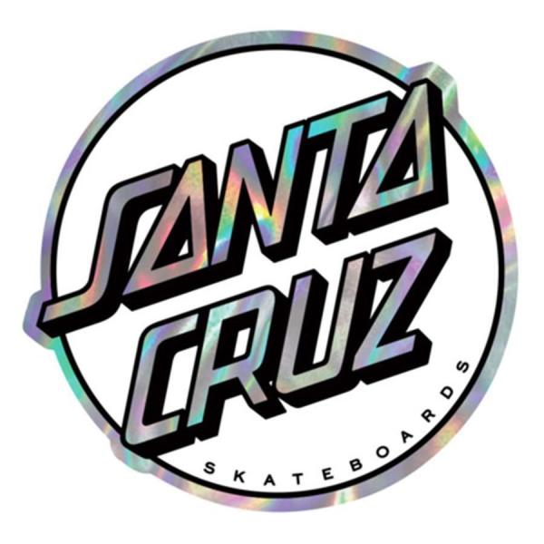 SANTACRUZ サンタクルーズ MISSING DOT METALLIC 3 inch スケートボード スケボー ステッカー シールスケートボード スケボー ステッカー シール ステッカー シール