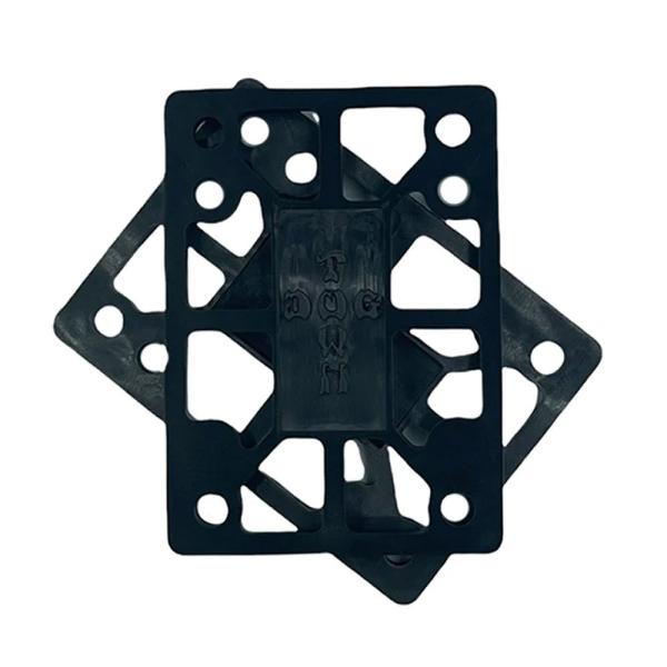 DOGTOWN ドッグタウン RISER PAD 1/8 BLACKスケートボードパーツ レールバー テールガード ライザー
