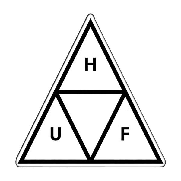 HUF ハフ TRIPLE TRIANGLE STICKER (WHITE) U4486-C01 ステッカー