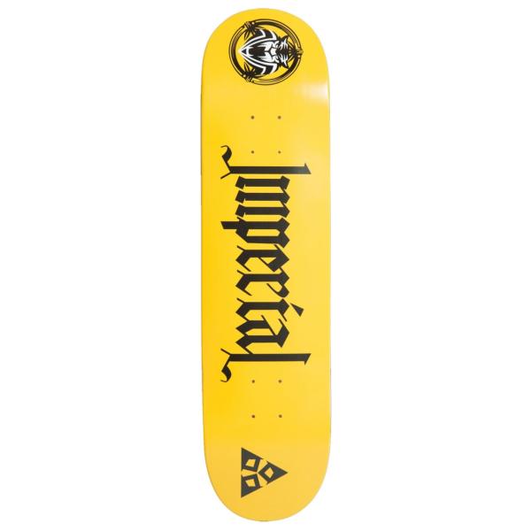 IMPERIAL インペリアル TEAM LOGO YELLOW FLAT 7.75スケートボード スケボー デッキ