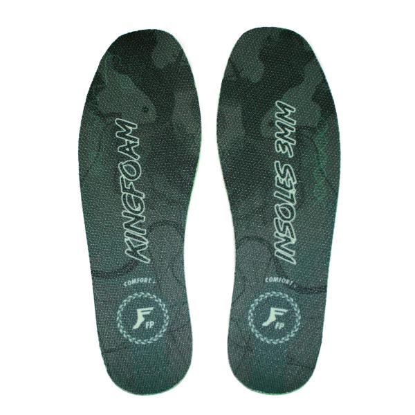 FOOTPRINT INSOLES フットプリントインソール KINGFOAM FLAT INSOLES CUTTING TYPE BLACK CAMO/WHITE 3mm スケートボード スケボー インソール ソール
