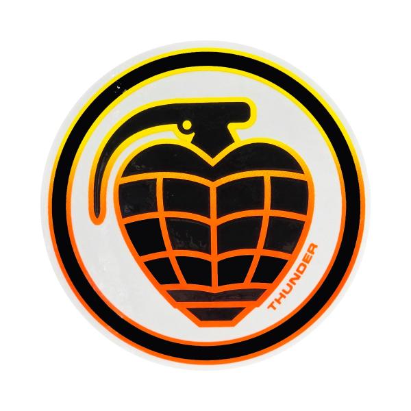 THUNDER サンダー GRENADE STICKER YELLOW-ORANGE-CLEAR スケートボード スケボー ステッカー シールステッカー シール