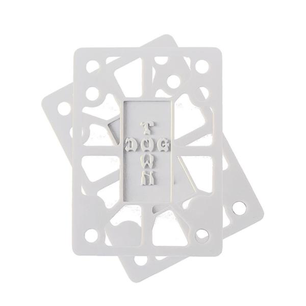 DOGTOWN ドッグタウン RISER PAD 1/4 WHITEスケートボードパーツ レールバー テールガード ライザー