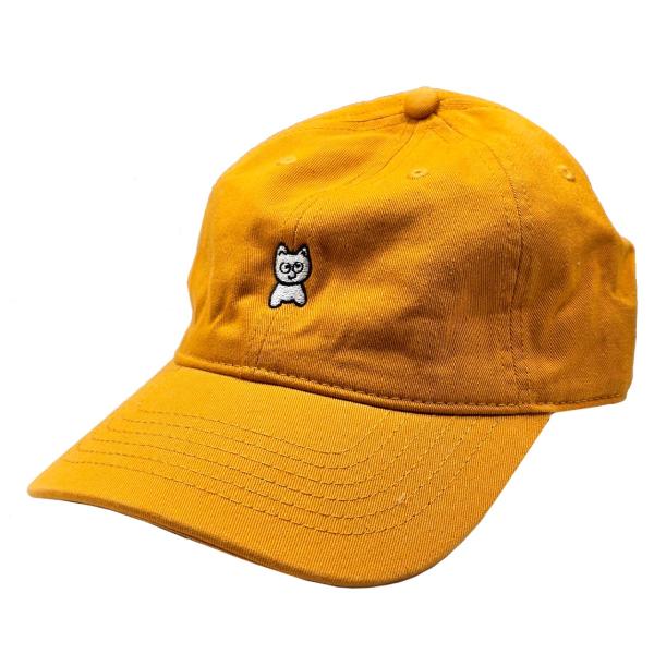 MEOW SKATEBOARDS ミャオ UNSTRUCTURED HAT MUSTARDメンズキャップ・ハット