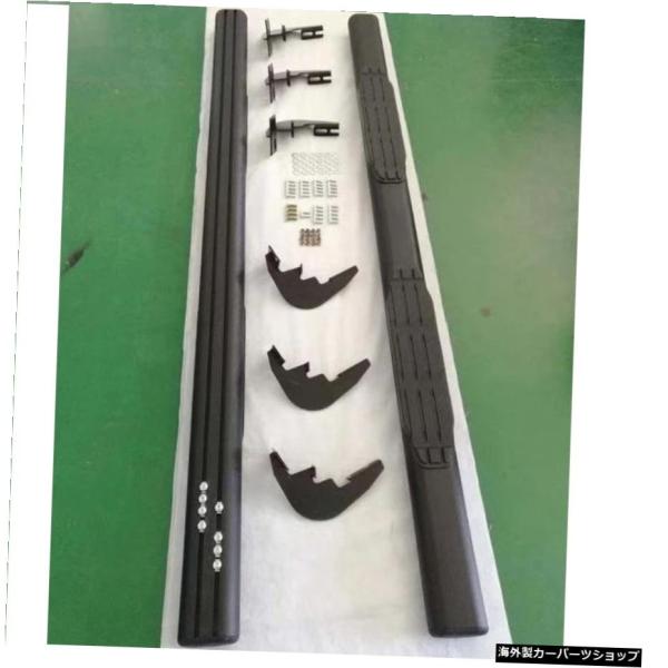 DodgeRAMクルーキャブ4ドア20192020ランニングボードサイドステップナーフバー用の新しいアルミニウム Aluminum new for Dodge RAM crew cab 4 doors 2019 2020 running b...