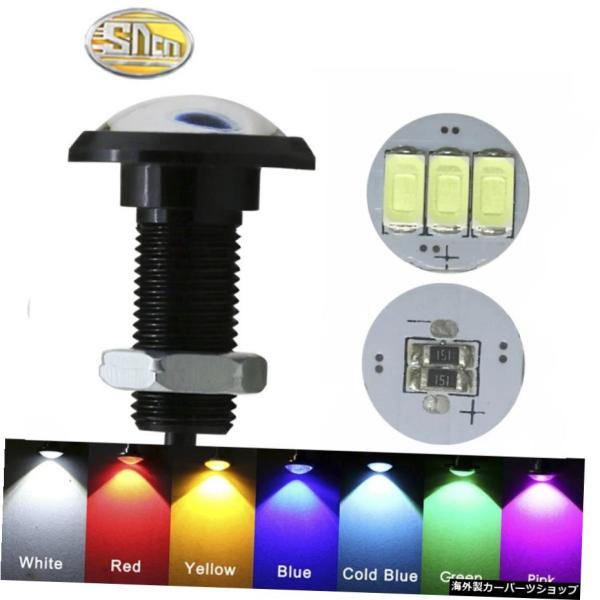 SNCN1pcsイーグルアイLEDカーライトデイタイムランニングライトDRLモーターサイクルDIY超薄型ソース警告ランプ12v24v18mm 23mm  SNCN 1pcs Eagle Eye LED Car Light Daytime R...