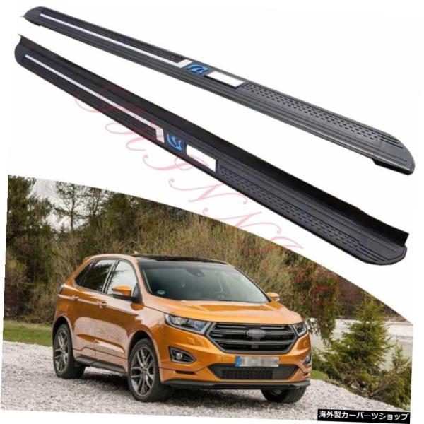 KINGCHER Fit For Ford Edge2015-2020ランニングボードサイドステップNerfBarアルミニウム KINGCHER Fit For Ford Edge 2015-2020 Running Boards Side...