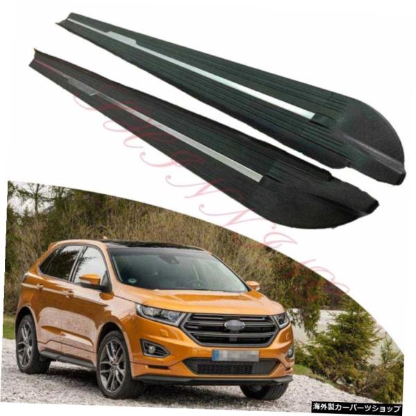 KINGCHER Fit For Ford Edge2015-2020ランニングボードサイドステップNerfBarアルミニウム KINGCHER Fit For Ford Edge 2015-2020 Running Boards Side...