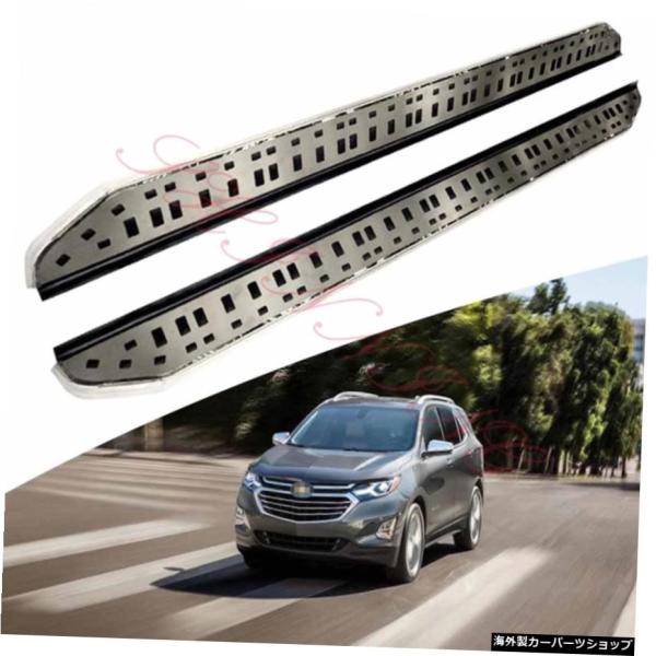 KINGCHER Fit For Chevy Equinox 2018 2019 2020ランニングボードサイドステップナーフバーアルミニウム KINGCHER Fit For Chevy Equinox 2018 2019 2020 Ru...