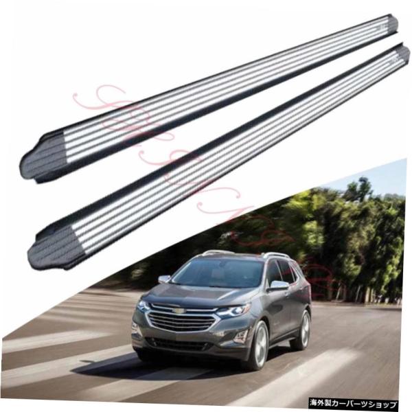 KINGCHER Fit For Chevy Equinox 2018 2019 2020ランニングボードサイドステップナーフバーアルミニウム KINGCHER Fit For Chevy Equinox 2018 2019 2020 Ru...