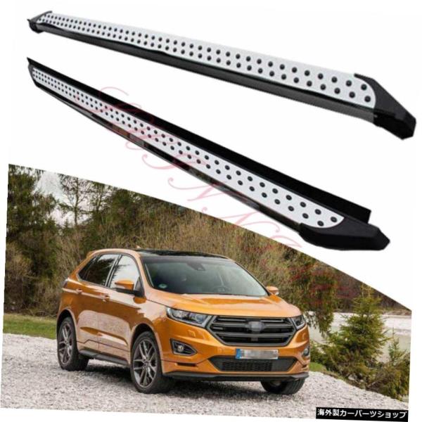 KINGCHER Fit For Ford Edge2015-2020ランニングボードサイドステップNerfBarアルミニウム KINGCHER Fit For Ford Edge 2015-2020 Running Boards Side...