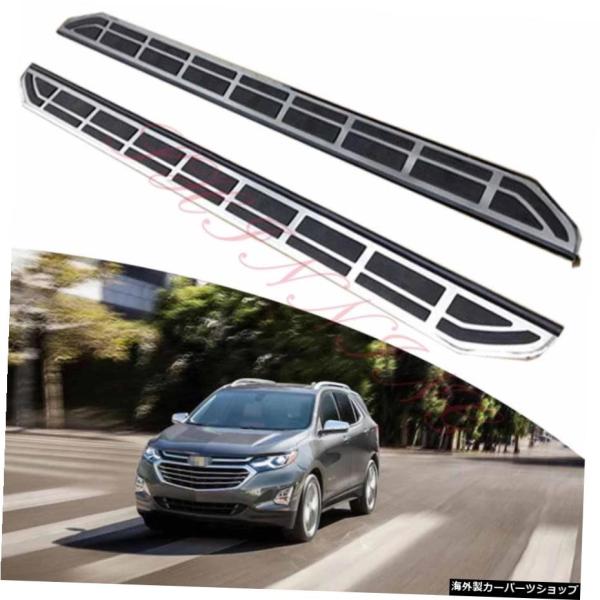 KINGCHER Fit For Chevy Equinox 2018 2019 2020ランニングボードサイドステップNerfバーアルミニウム KINGCHER Fit For Chevy Equinox 2018 2019 2020 R...