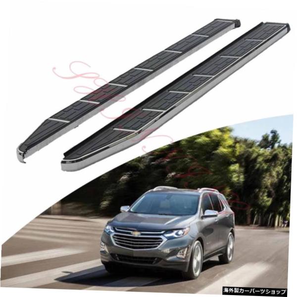KINGCHER Fit For Chevy Equinox 2018 2019 2020ランニングボードサイドステップNerfバーアルミニウム KINGCHER Fit For Chevy Equinox 2018 2019 2020 R...