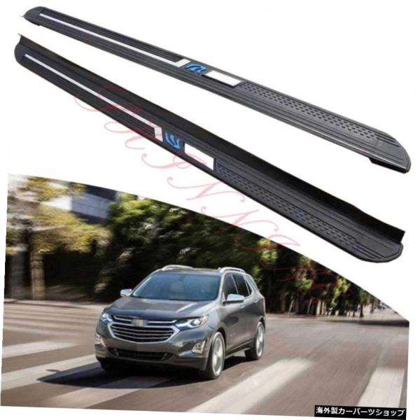 KINGCHER Fit For Chevy Equinox 2018 2019 2020ランニングボードサイドステップNerfバーアルミニウム KINGCHER Fit For Chevy Equinox 2018 2019 2020 R...