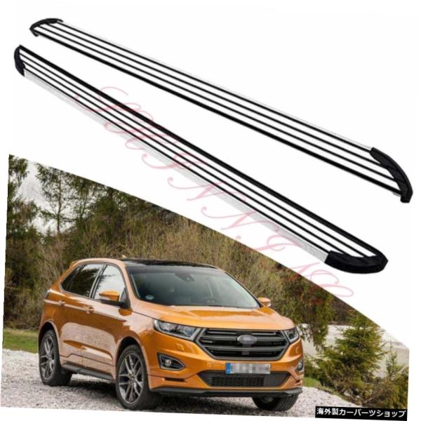 KINGCHER Fit For Ford Edge2015-2020ランニングボードサイドステップNerfBarアルミニウム KINGCHER Fit For Ford Edge 2015-2020 Running Boards Side...