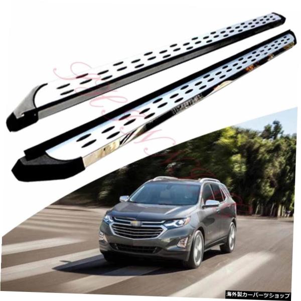 KINGCHER Fit For Chevy Equinox 2018 2019 2020ランニングボードサイドステップNerfバーアルミニウム KINGCHER Fit For Chevy Equinox 2018 2019 2020 R...