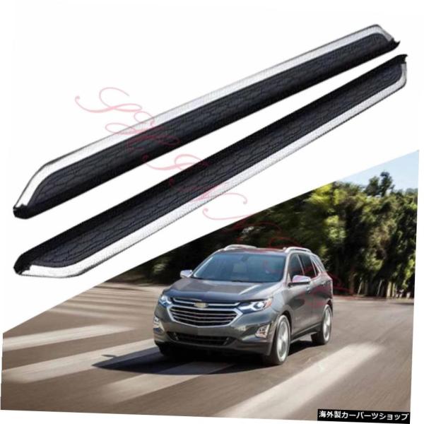 KINGCHER Fit For Chevy Equinox 2018 2019 2020ランニングボードサイドステップNerfバーアルミニウム KINGCHER Fit For Chevy Equinox 2018 2019 2020 R...