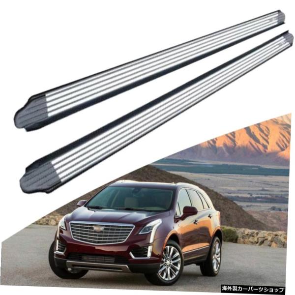 KINGCHER Fit For Cadillac XT52016-2020ランニングボードサイドステップNerfBarアルミニウム KINGCHER Fit For Cadillac XT5 2016-2020 Running Board...