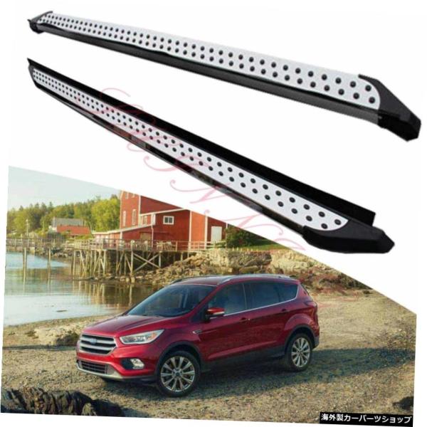 KINGCHER Fit For Ford Escape2012-2020ランニングボードサイドステップNerfBarアルミニウム KINGCHER Fit For Ford Escape 2012-2020 Running Boards ...