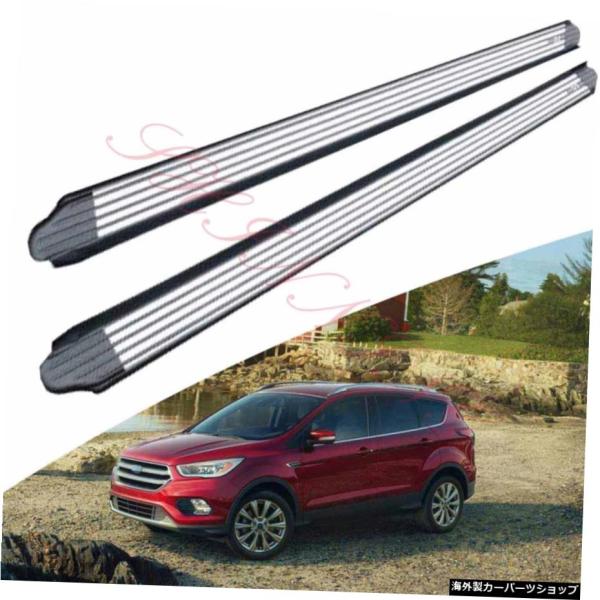 KINGCHER Fit For Ford Escape2012-2020ランニングボードサイドステップNerfBarアルミニウム KINGCHER Fit For Ford Escape 2012-2020 Running Boards ...