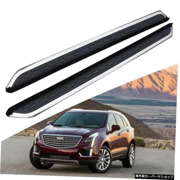 KINGCHER Fit For Cadillac XT52016-2020ランニングボードサイドステップNerfBarアルミニウム KINGCHER Fit For Cadillac XT5 2016-2020 Running Board...