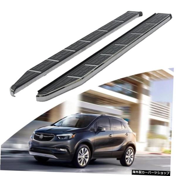 KINGCHER Fit For Buick Encore2013-2020ランニングボードサイドステップNerfBarアルミニウム KINGCHER Fit For Buick Encore 2013-2020 Running Board...