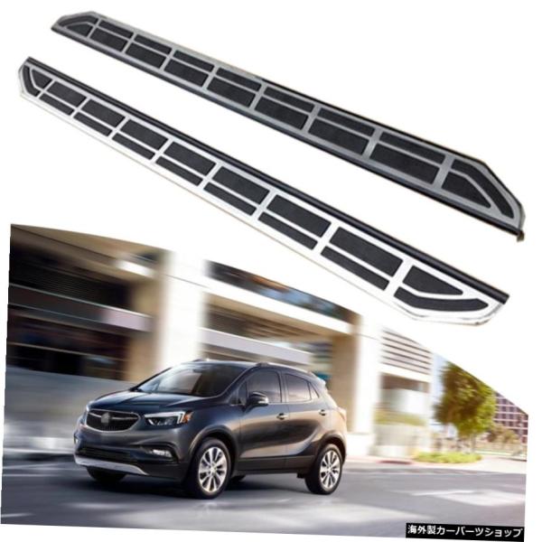 KINGCHER Fit For Buick Encore2013-2020ランニングボードサイドステップNerfBarアルミニウム KINGCHER Fit For Buick Encore 2013-2020 Running Board...