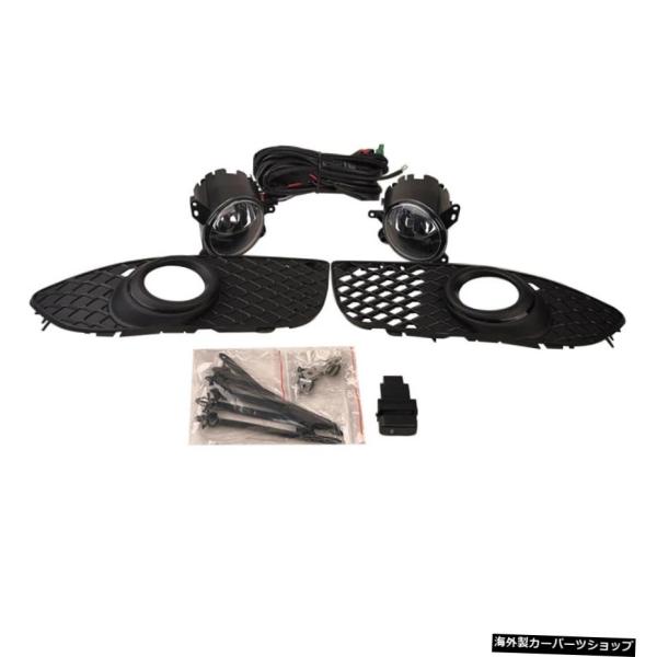 三菱ランサー2008フロントバンパーフォグライトバーライト、スイッチワイヤーグループフォグライトフレームバルブ付き Suitable for Mitsubishi LANCER 2008 front bumper fog light bar...