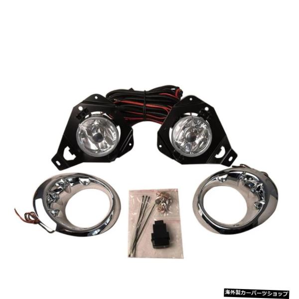 三菱トライトンL200用カーフロントバンパーフォグランプ200620072008スイッチワイヤーグループバルブ付きバーライト Car Front Bumper Fog Light for Mitsubishi TRITON L200 200...