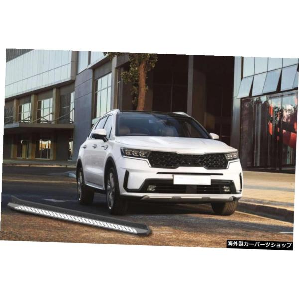 ランニングボードサイドステップNerfバーはKiaSorento2021アルミニウム合金に適合簡単かつ迅速にインストール Running Boards Side Steps Nerf Bars Fits for Kia Sorento 20...