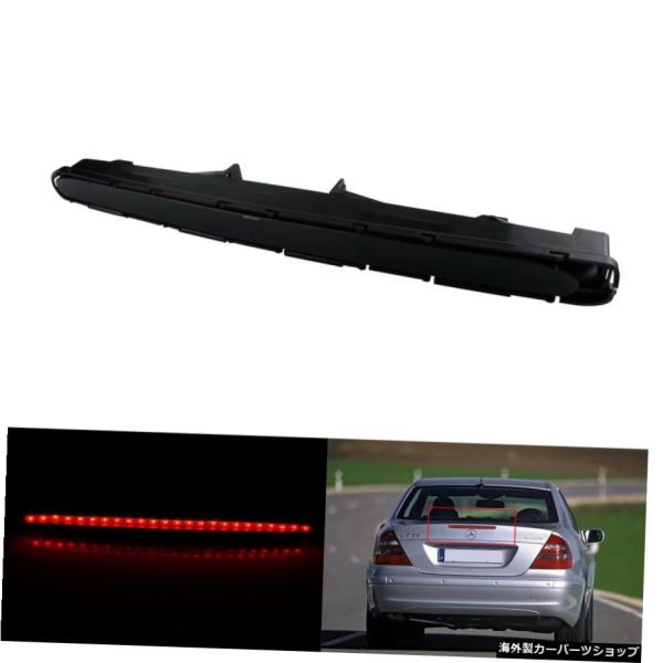 メルセデスW2112002-09ブラックレンズLEDリアブーツサードハイレベルブレーキストップライト For Mercedes W211 2002-09 Black Lens LED Rear Boot Third High Level B...