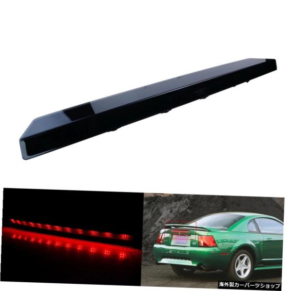 ANGRONG LEDサードハイレベルブレーキライト、フォードマスタング用ブラックスモークレンズ付き1999-2004  ANGRONG LED Third High Level Brake Light w/ Black Smoked Le...