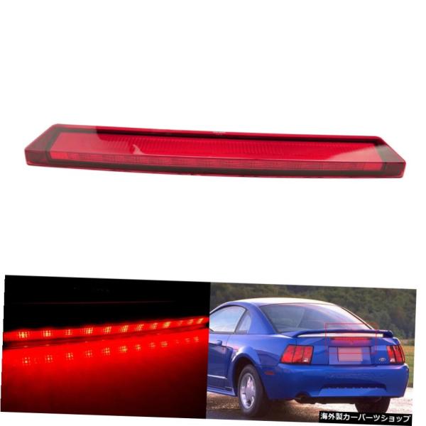 ANGRONGレッドレンズ3番目の3番目の高量レベルLEDブレーキストップライトフォードマスタング99-04 ANGRONG Red Lens Third 3rd High Amount Level LED Brake Stop Light...